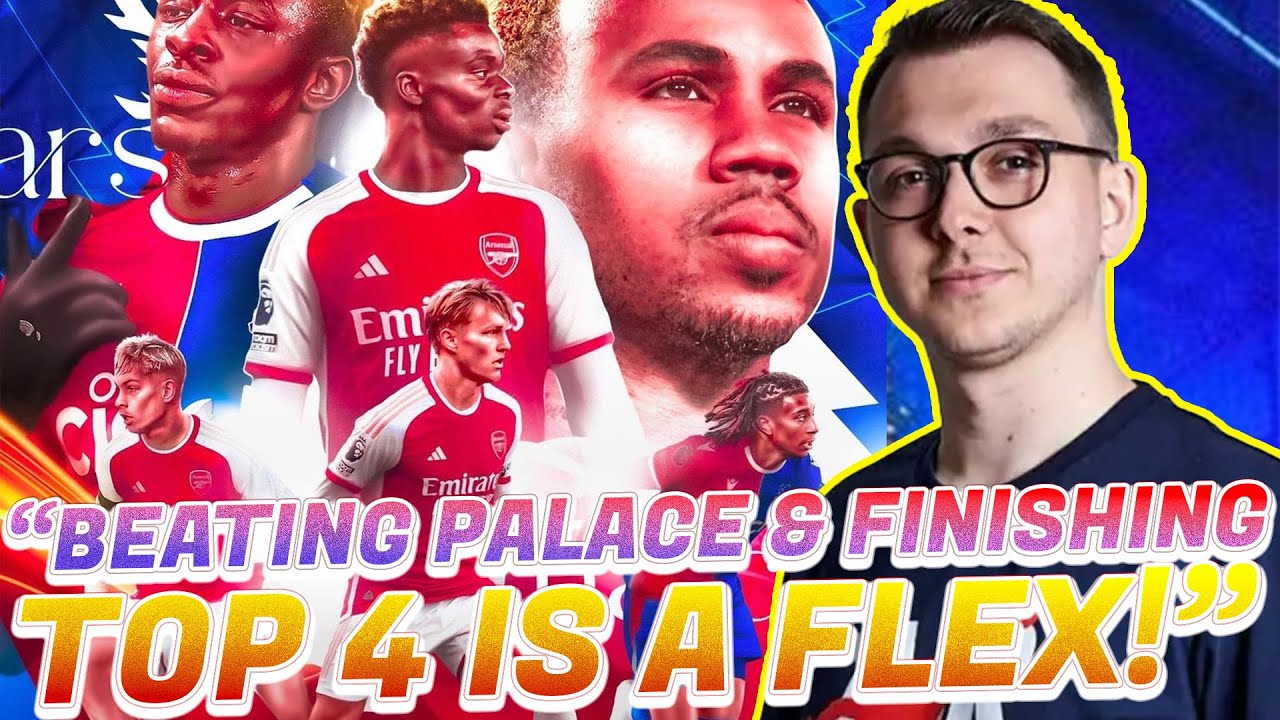 🚨Arsenal fan james says "Beating palace and finishing top 4 is a FLEX‼️ ...