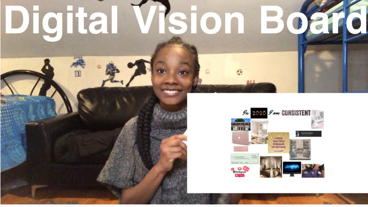 How to make a 2020 DIGITAL VISION BOARD on your iPhone!!! - YouTube