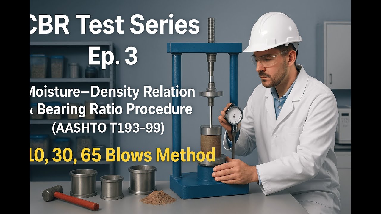 Episode-03 CBR Test (AASHTO T193) | Moisture-Density Relation ...