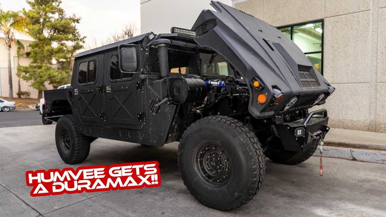 HUMVEE GETS A DURAMAX!! - YouTube