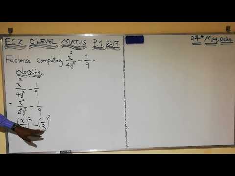 ECZ COMMON P1 QUESTION. - YouTube