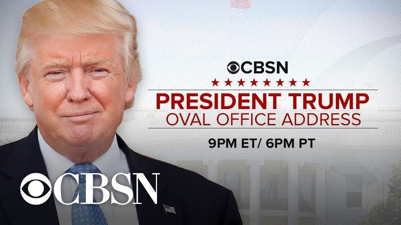 Donald Trump's national address from the Oval Office and Democratic ...