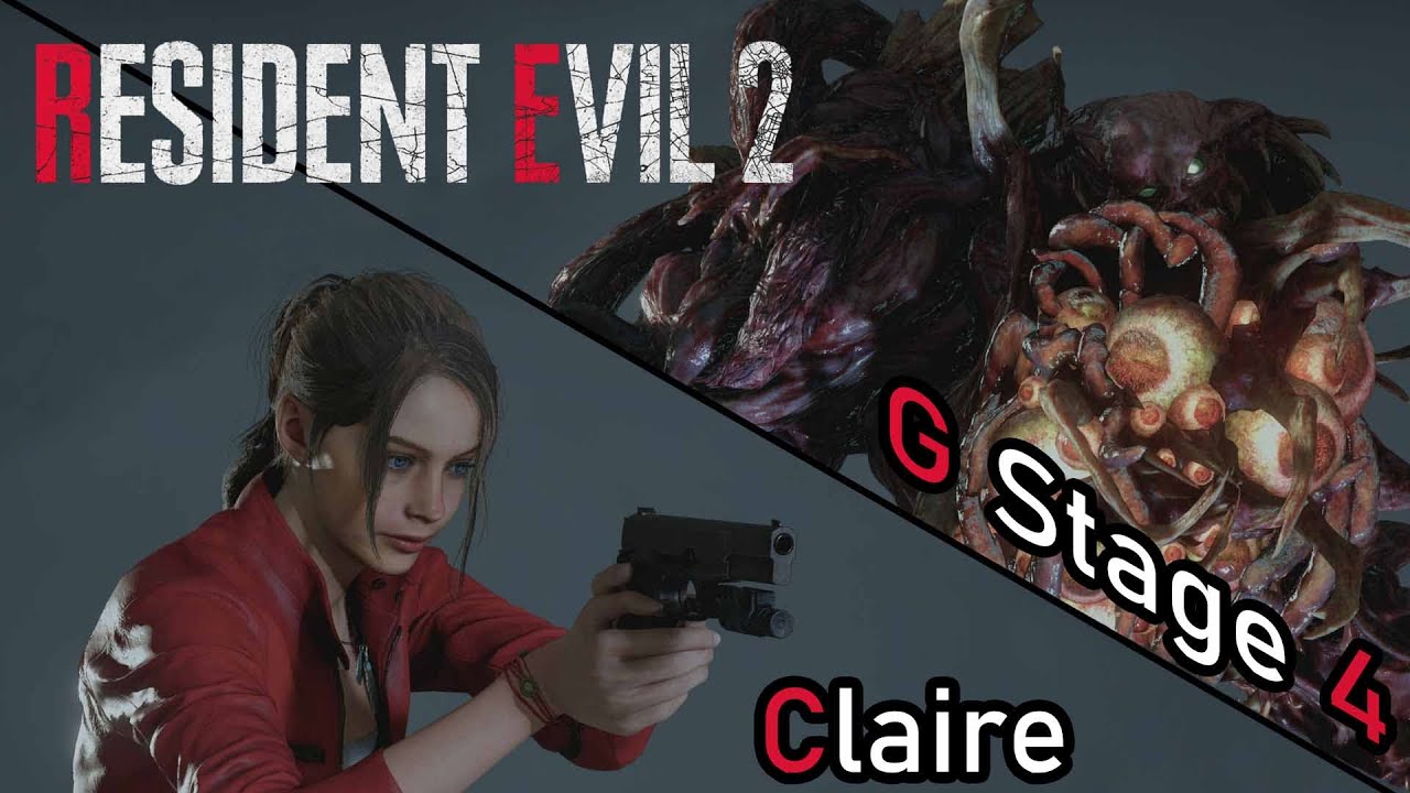 Resident Evil 2 Remake Claire A VS G Stage 4 (Boss Fight) 4K 60 FPS ...