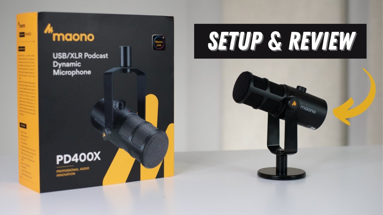 Maono PD400X USB/XLR Dynamic Microphone (Setup + Review) - YouTube