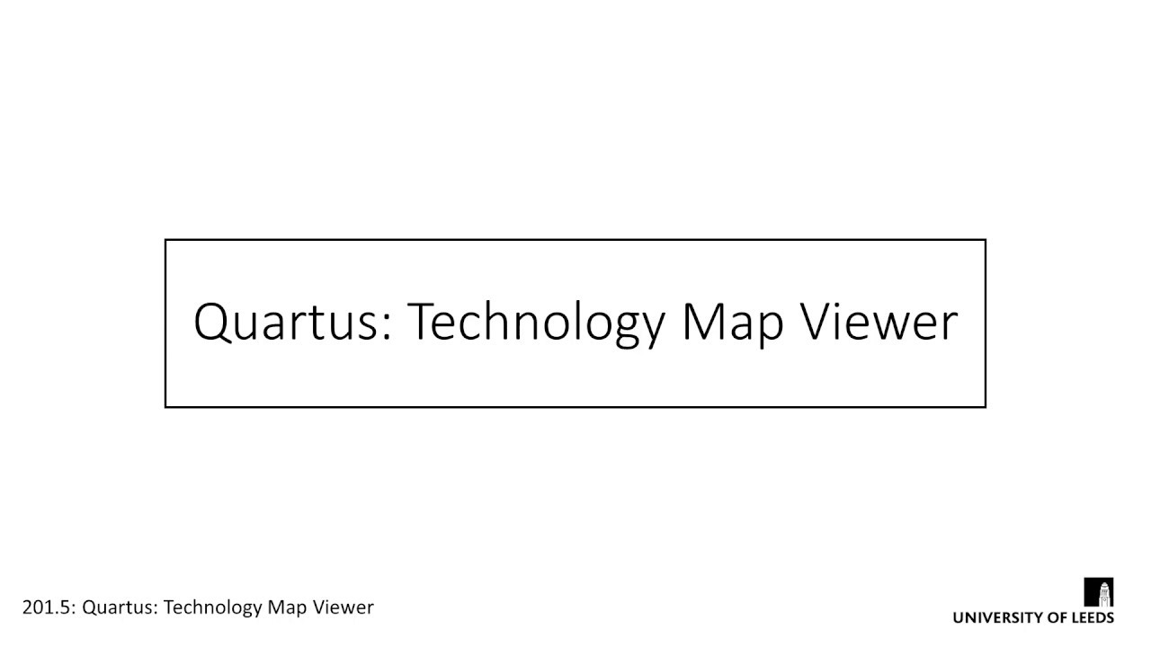 Quartus: Technology Map Viewer - YouTube