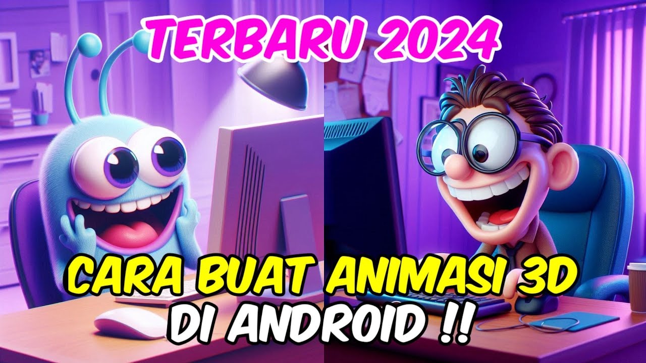 cara membuat animasi kartun 3d di android 2024 #animasi #3danimation # ...