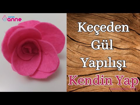 Keçeden Gül Yapılışı #kendinyap #dıy