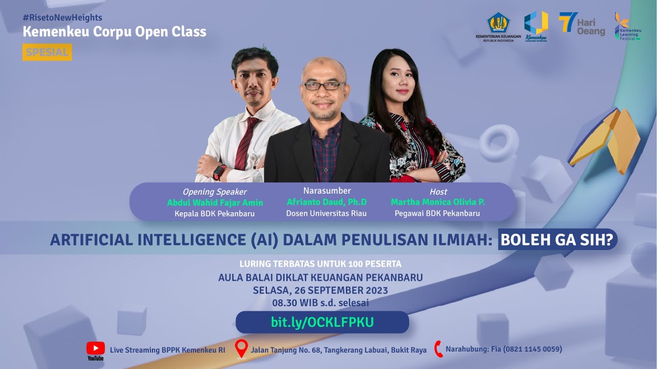KCOC Spesial KLF - Artificial Intelligence (AI) dalam Penulisan Ilmiah: Boleh Ga Sih? - YouTube