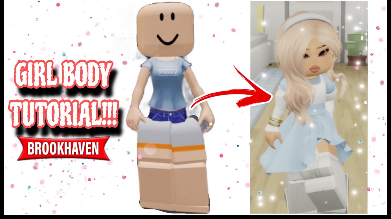 GIRL SLIM WAIST BODY TUTORIAL BROOKHAVEN RP ROBLOX - YouTube