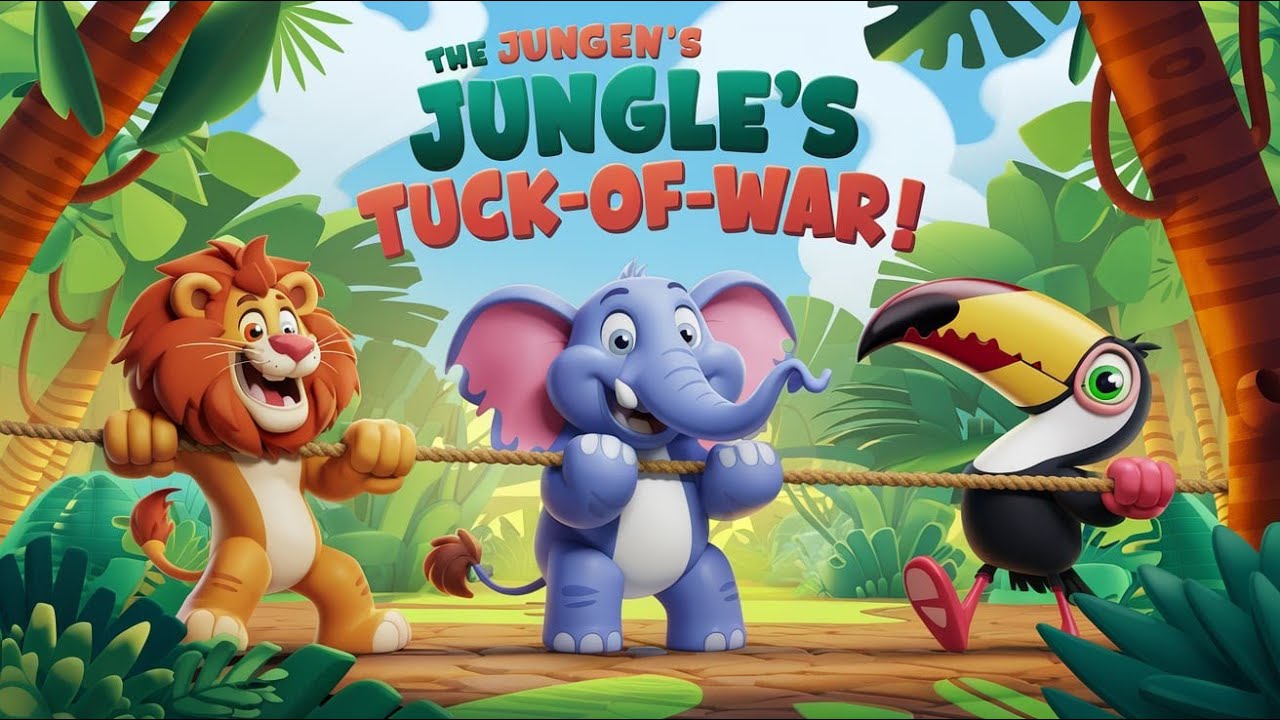 चतुर खरगोश और बौखलाया हाथी |Jungle adventure story |Funny animal competition |Jungle teamwork ...