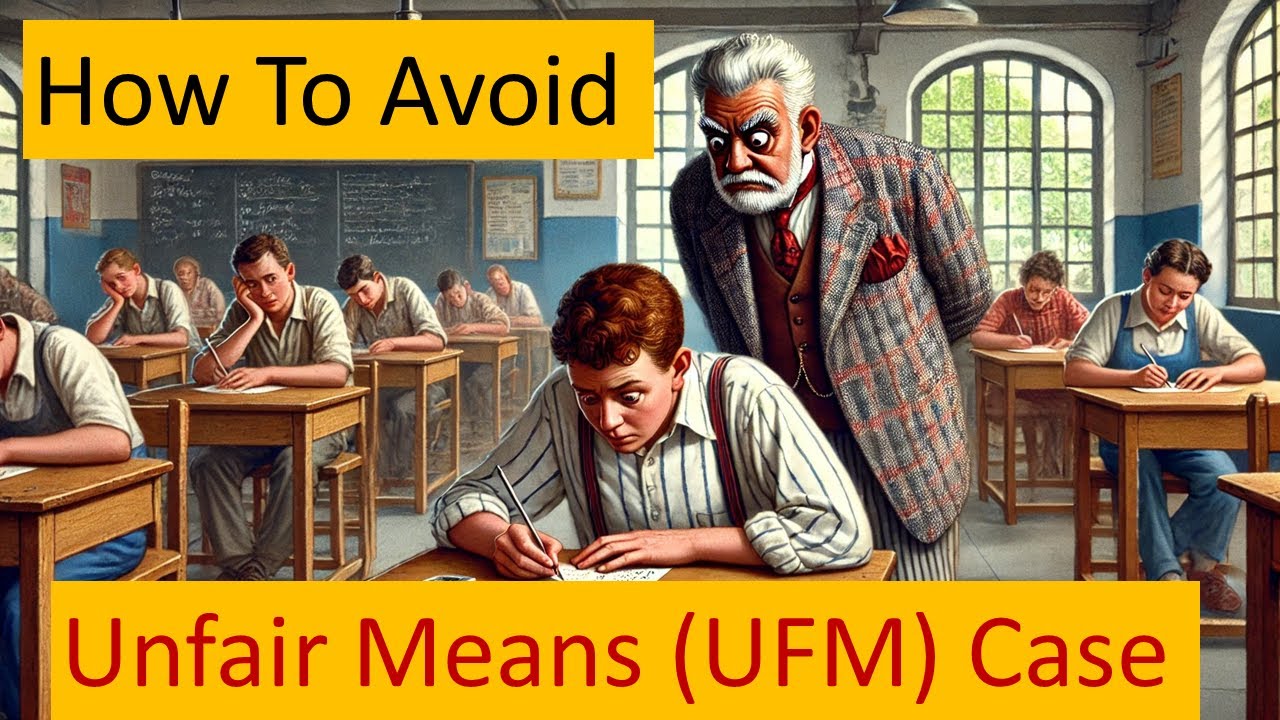 how to avoid unfair means case in examination - YouTube