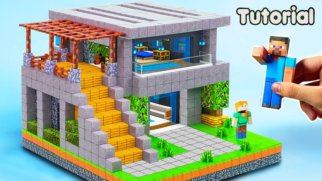 Magnetic Minecraft Blocks How to Build a Modern Underground House ...