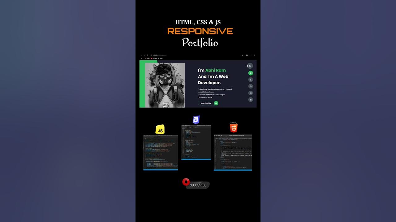 responsive #portfolio #webdesign #responsivewebdesign #webdevelopment #html #css #javascript # ...