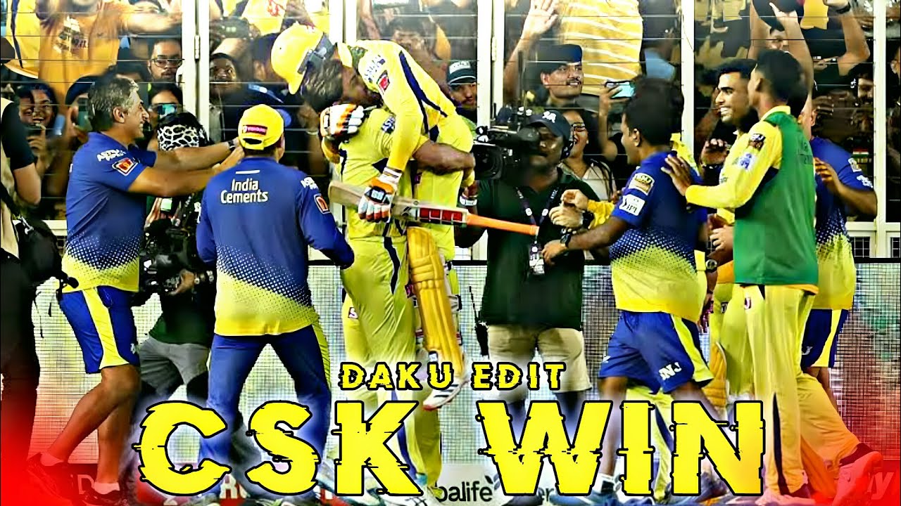 CSK WIN edit || CSK edit || Chennai super kings edit || daku edit || # ...