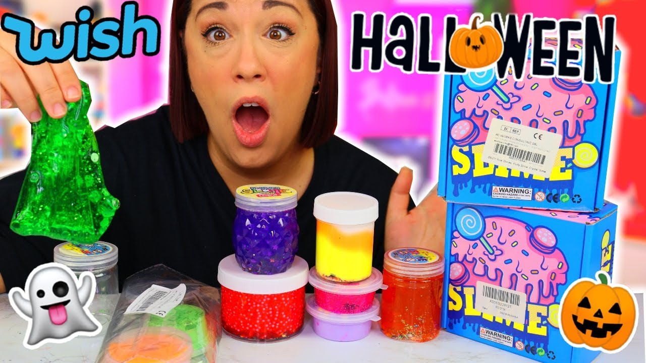 Ho COMPRATO solo SLIME di HALLOWEEN MISTERIOSI da WISH - YouTube