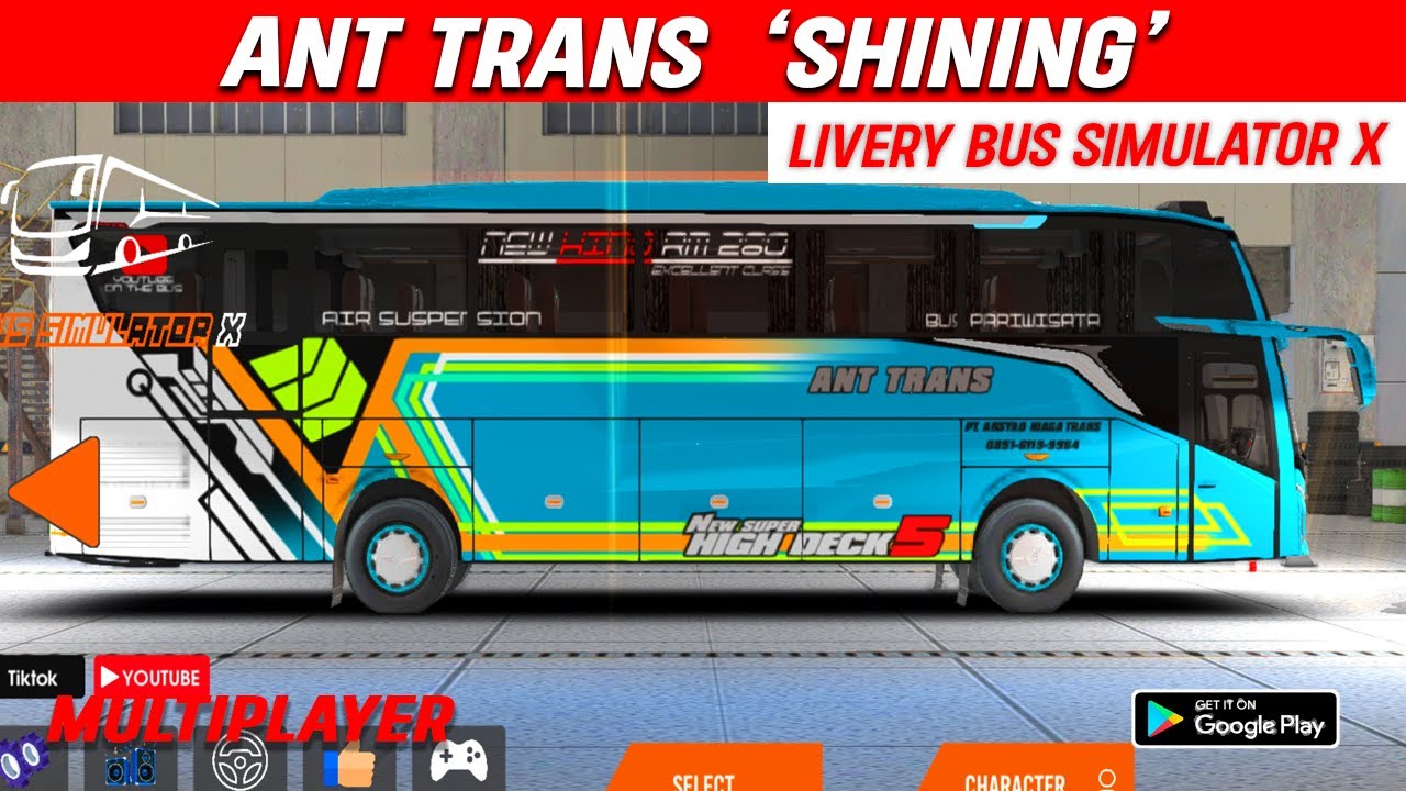 Livery : ANT TRANS 'SHINING' [JetBus 5] - BUS SIMULATOR X MULTIPLAYER ...