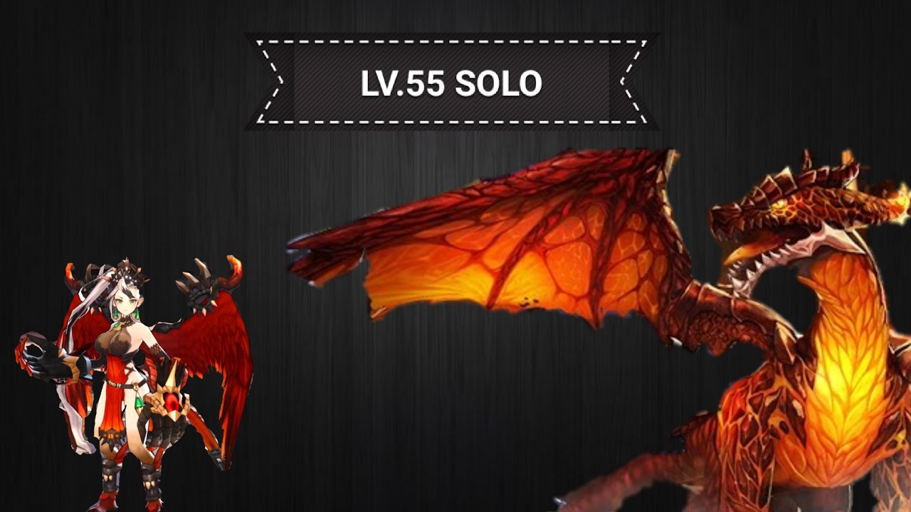 Naila LV. 55 Red Dragon solo w/basic guide - YouTube
