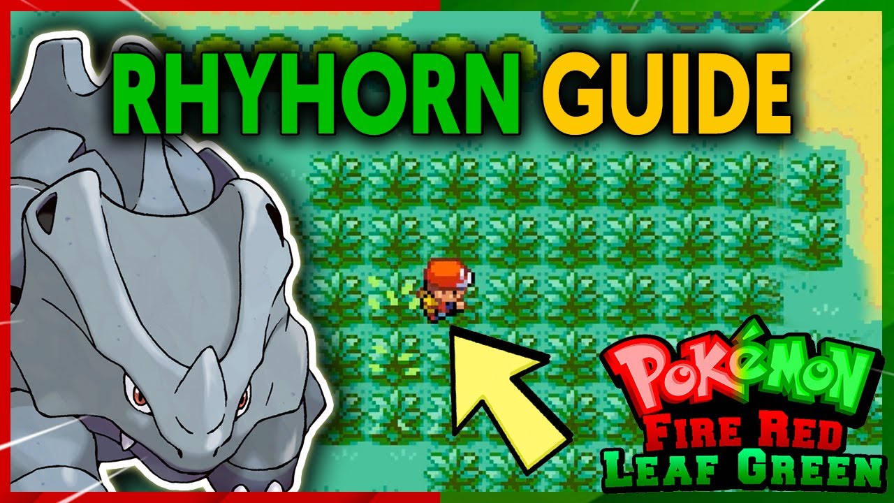 WHERE TO FIND RHYHORN ON POKEMON FIRE RED AND LEAF GREEN - YouTube