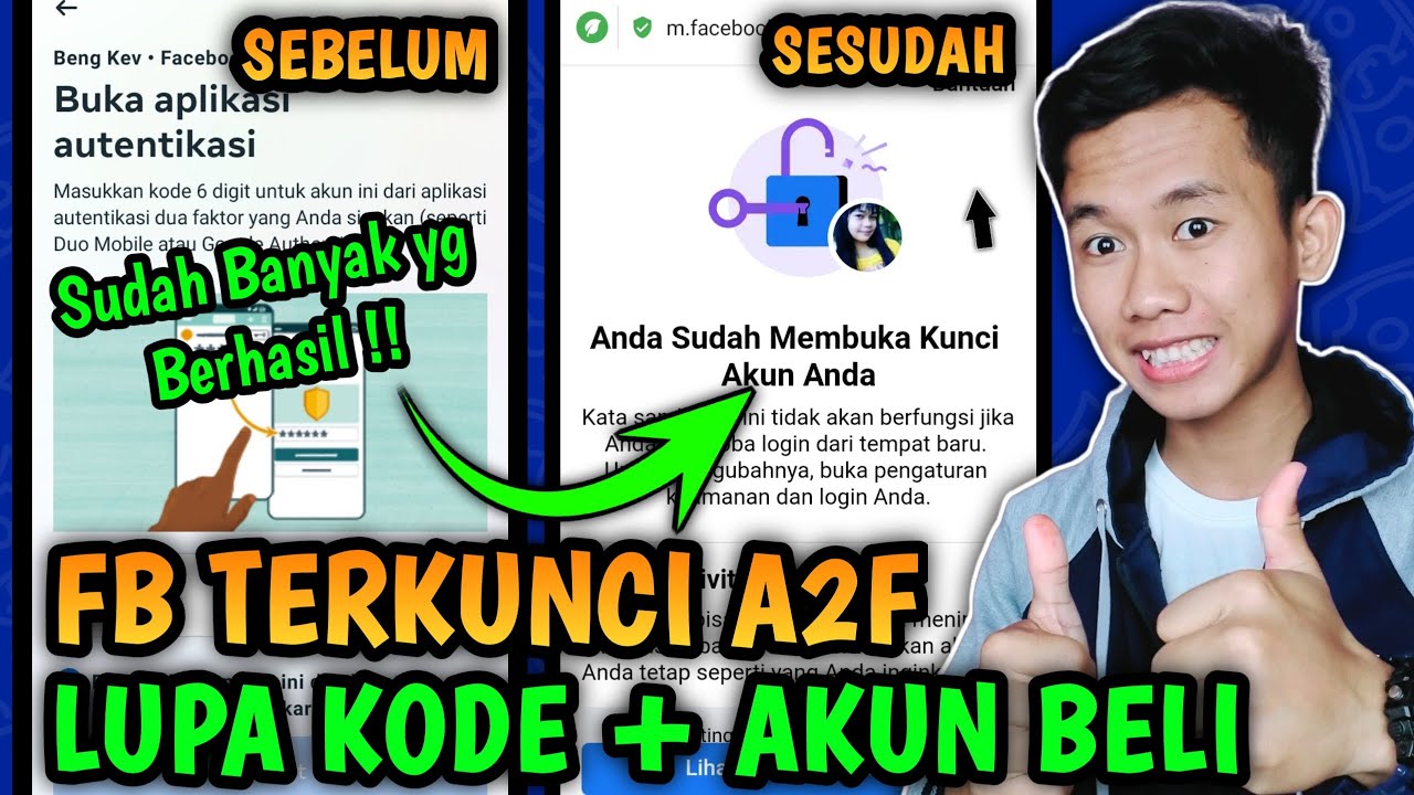 Sudah Banyak yg Berhasil!! Solusi FB Terkunci Autentikasi Dua Faktor + Lupa Kode - YouTube