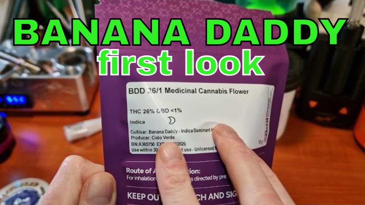 MEDICAL CANNABIS REVIEW Banana Daddy FIRST LOOK | 4C Labs PART 1 - YouTube