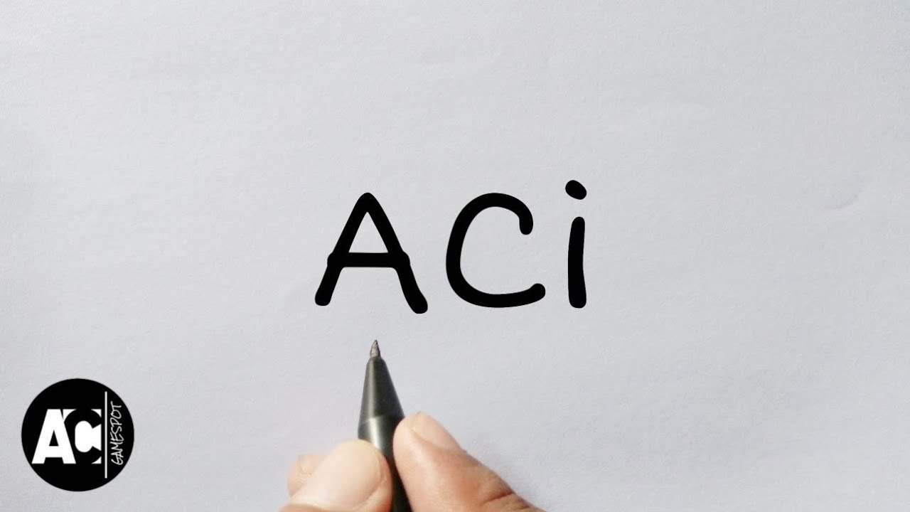KEREN, Berawal dari kata ACI jadi gambar LOGO ACI GAMESPOT - YouTube