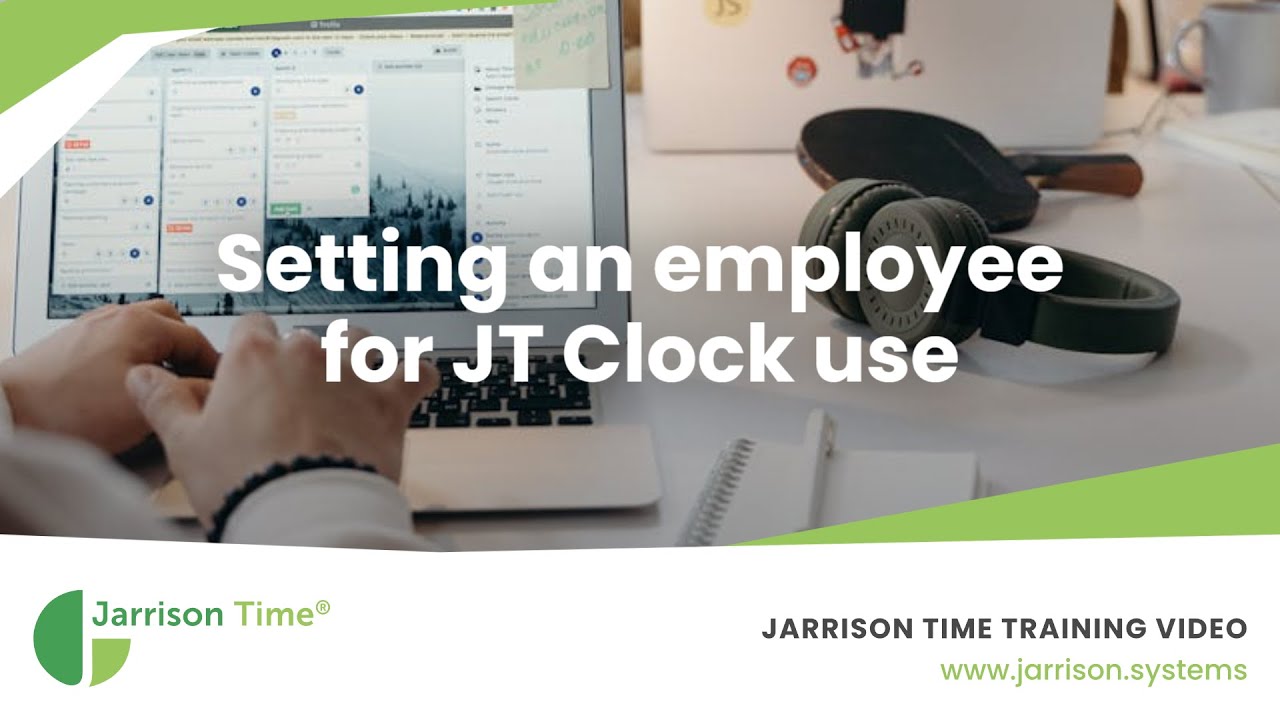 Setting an employee for JT Clock use - YouTube