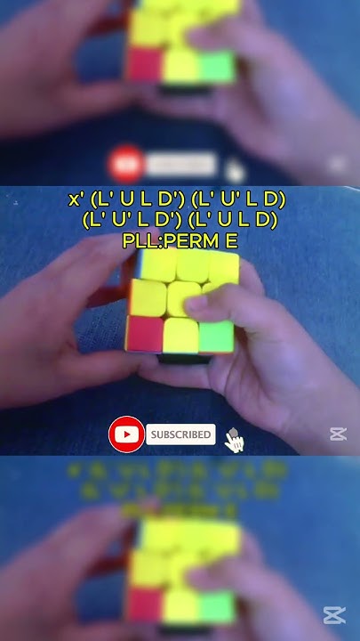 PLL:E PERM algorithm #cube #speedcubing #cubes #algorithm #cubealgorithms #cubing - YouTube