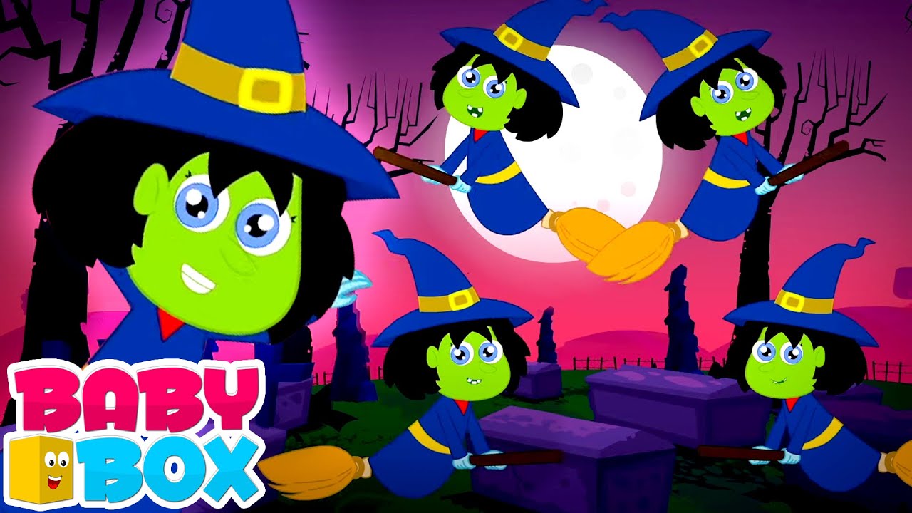 Five Wicked Witches | Scary Nursery Rhymes for Children | Halloween ...