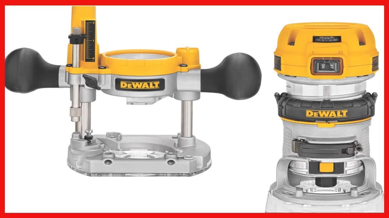 Great product - DEWALT Router Fixed/Plunge Base Kit, Variable Speed, 1. ...