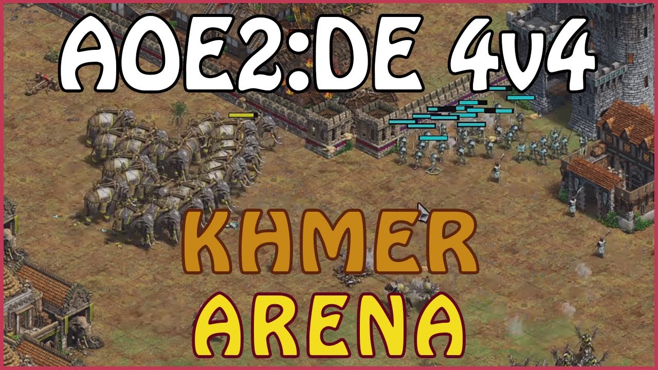AOE2:DE - Road to 2.5k ELO - 4v4 Khmer Arena - eartahhj - 12/06/2021 - YouTube