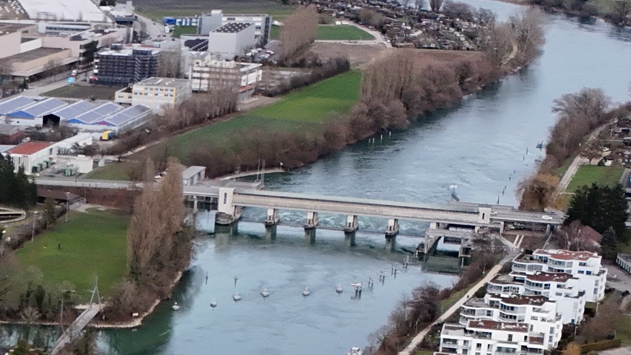 Aare und Schleuse Port - Flying4Fun - 2024 - Swiss - YouTube