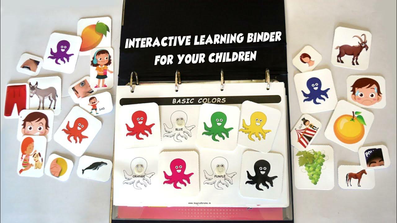 Interactive Learning Binder / General Awareness / toddlers - YouTube