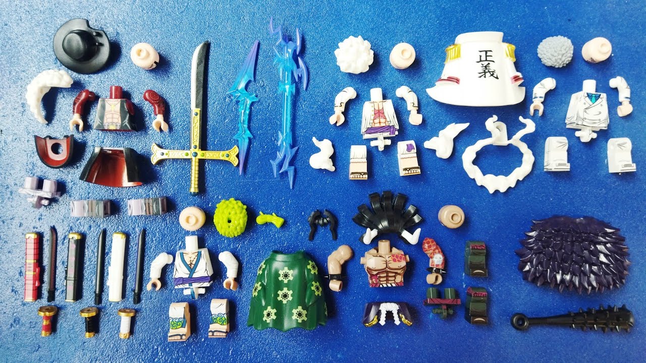 lego strongest one piece | kaidou, luffy, garp, mihawk, zoro ...