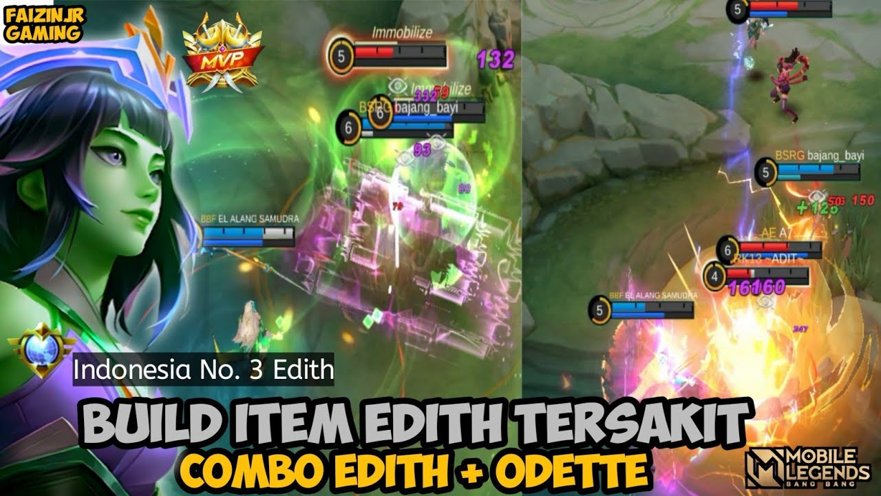 Build Item Edith Tersakit | Combo Edith + Odette terbaru 2023 - Mobile ...