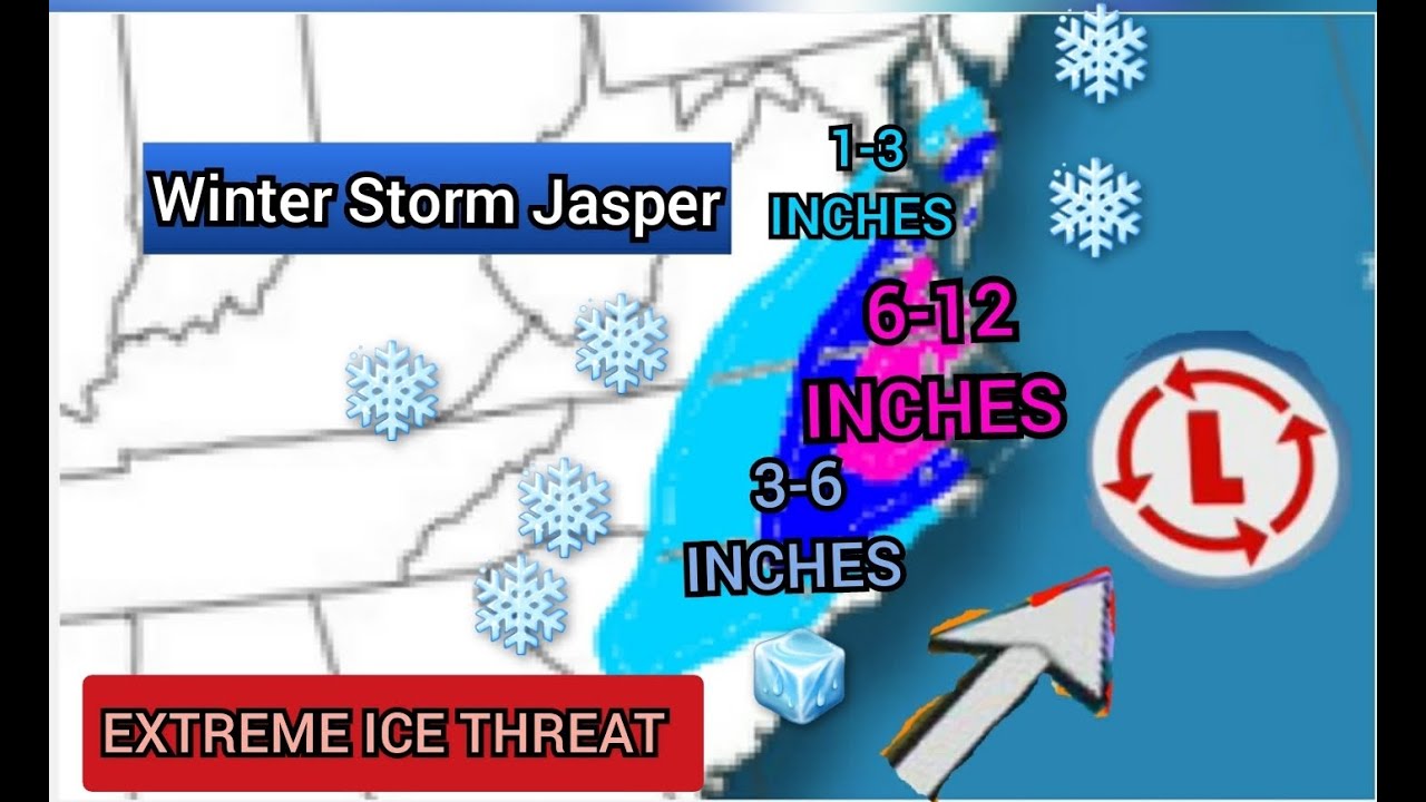 Winter Storm Jasper Forecast - YouTube