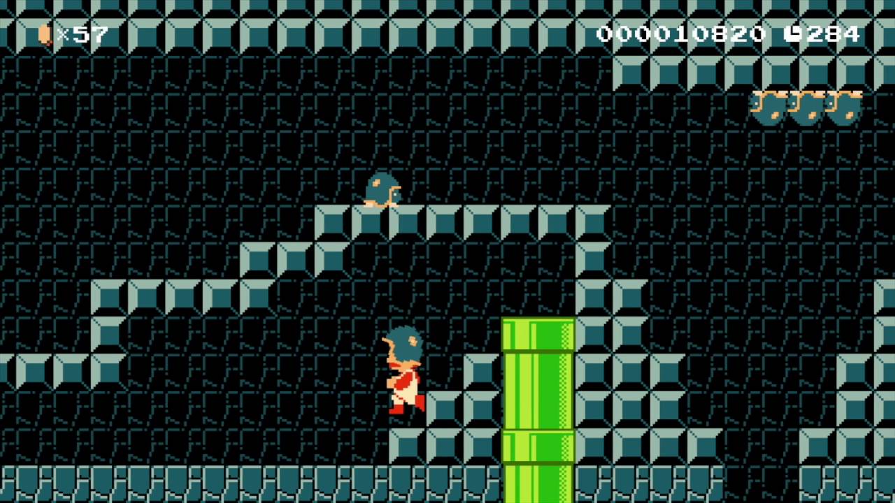 Super Mario Maker Levels: "Buzzy Beetle Sewer" - YouTube
