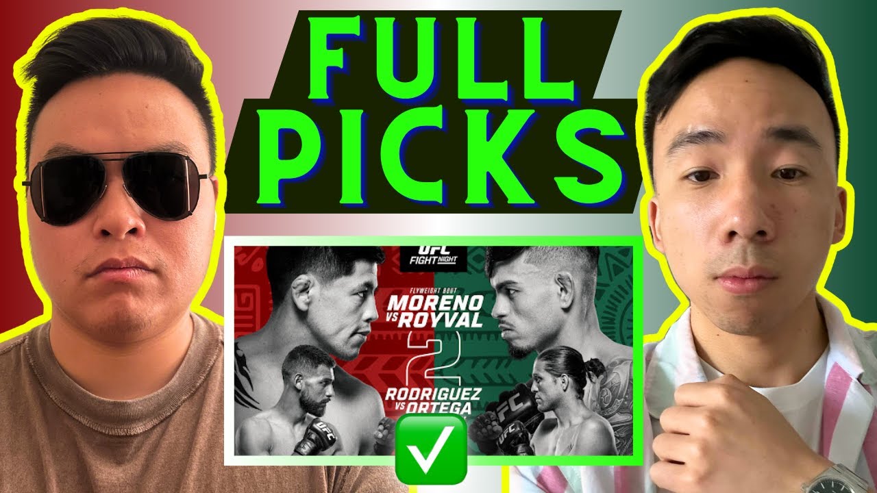 UFC Mexico FULL CARD PICKS Moreno vs Royval 2 Predictions - YouTube