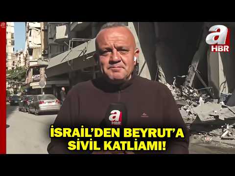 A Haber İsrail Bombardımanı Altındaki Beyrut'ta! İsrail Lübnan'da Kara Harekatına Mı Hazırlanıyor?