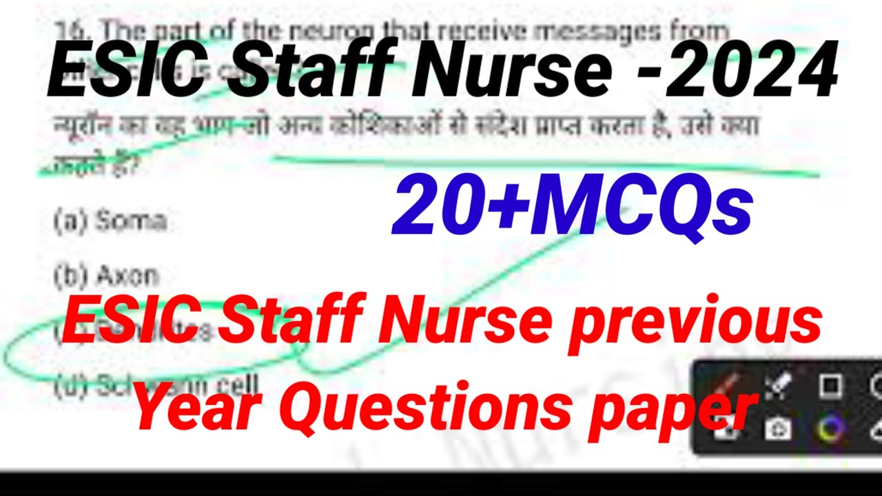 ESIC Staff Nurse Previous Questions//ESIC Nursing Officer Questions ...