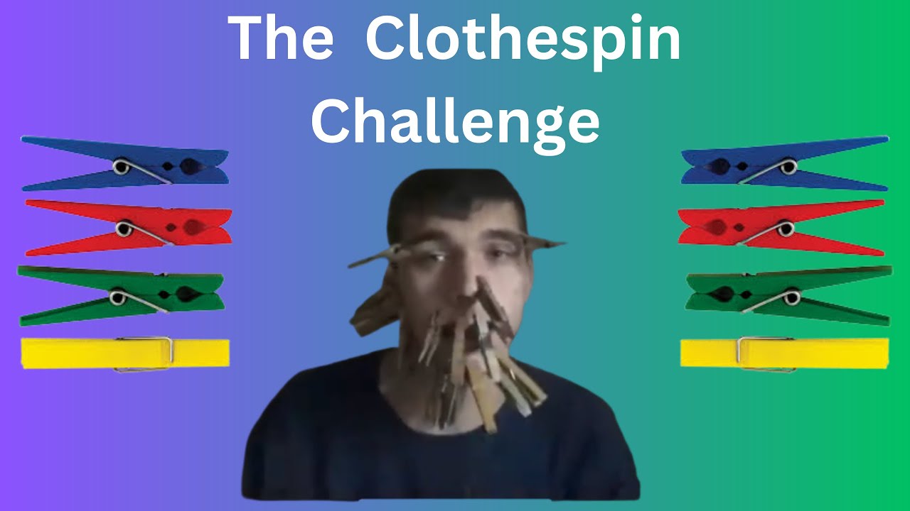 The Clothes Pin Challenge gone wrong - YouTube
