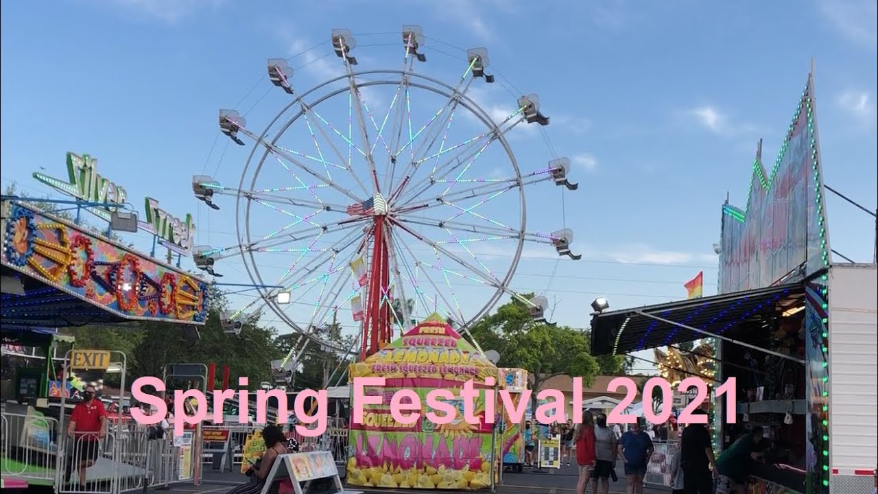 Spring Festival Carnival Rides Pinellas Park Florida 2021 - YouTube