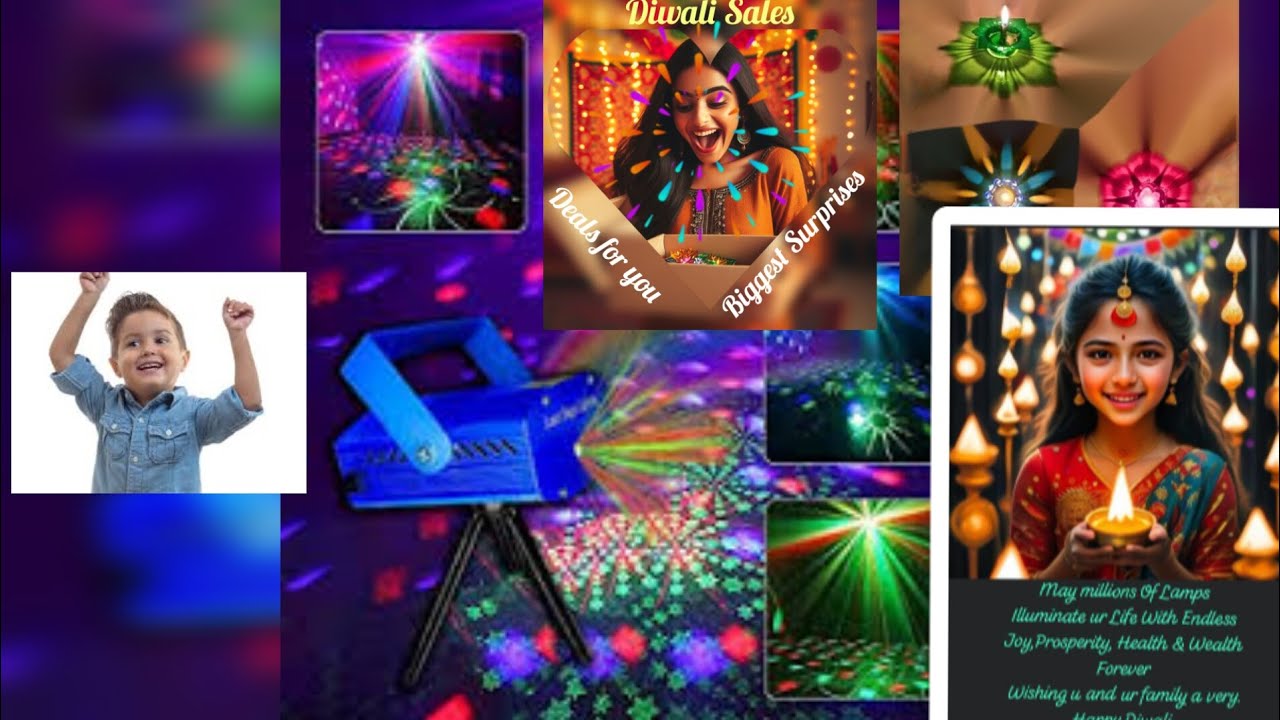 Laser Stage Mini Light, Shadow Lamps For Diwali. #unboxing #diwali # ...