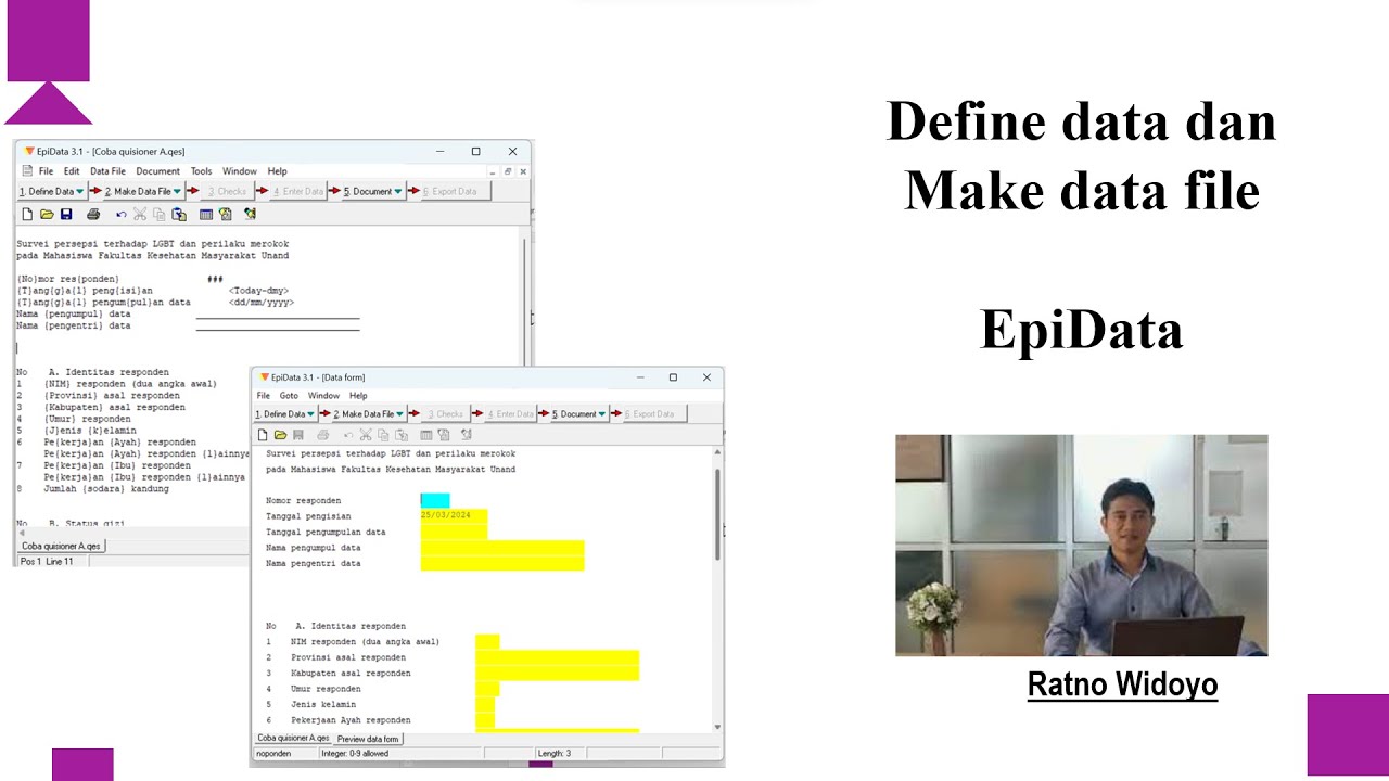 Define data dan make data file - YouTube