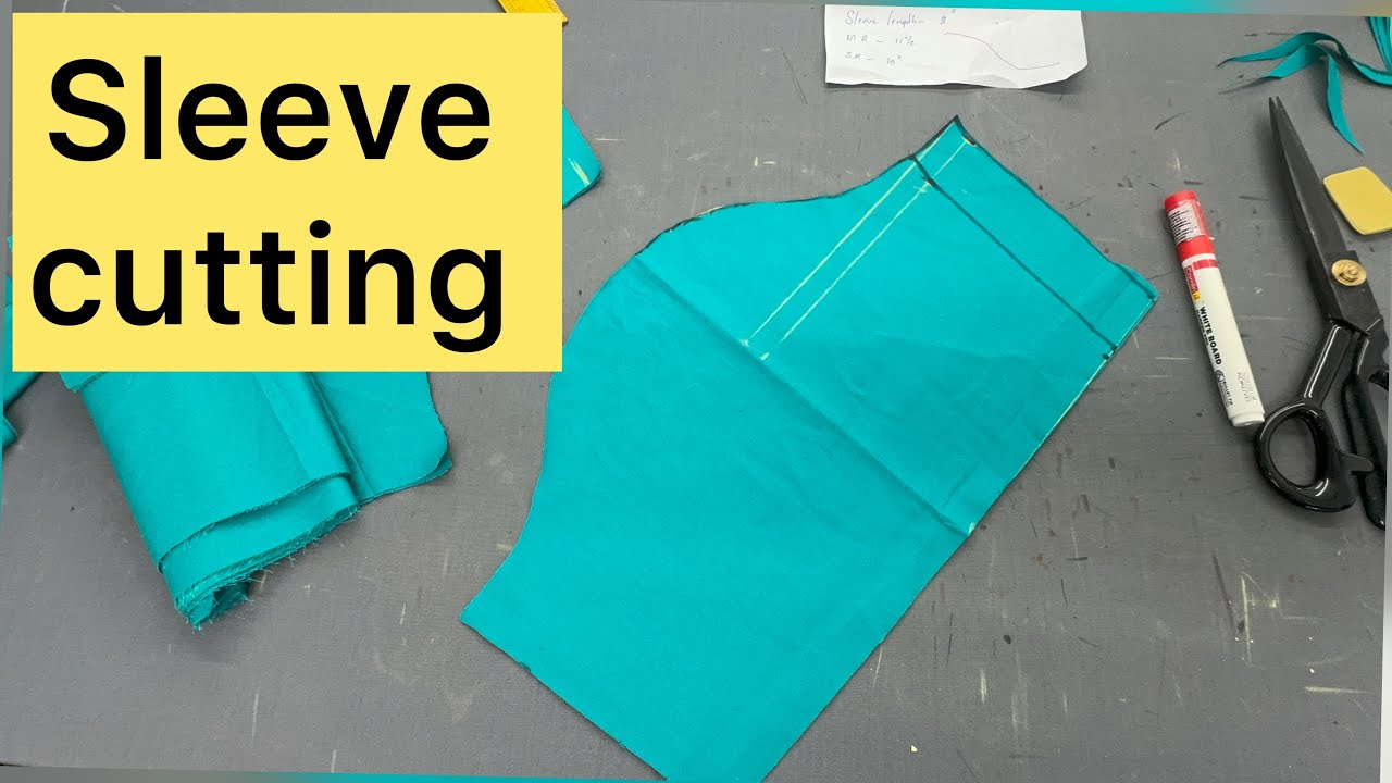 Sleeve cutting for beginners detailed class - YouTube