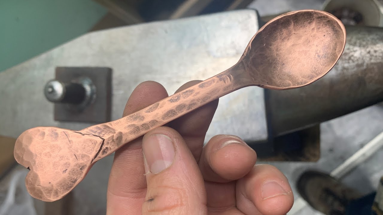 Forging a Copper Spoon - YouTube