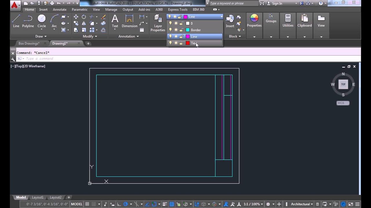 Autocad - 32 - Title Block Structure and Text - YouTube