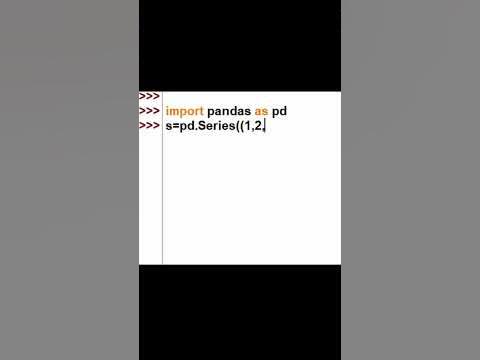 Class 12 IP Pandas Series | How to create series in Python Pandas ? - YouTube