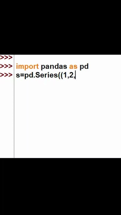 Class 12 IP Pandas Series | How to create series in Python Pandas ? - YouTube