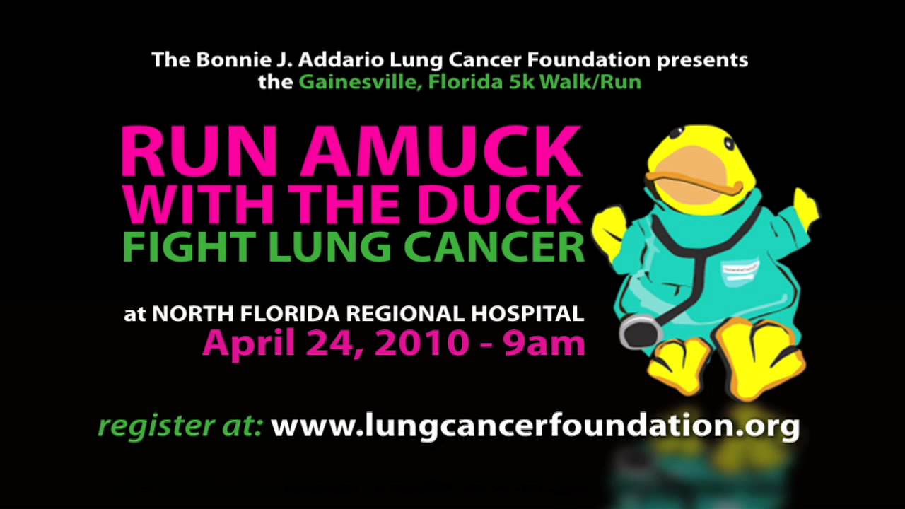 Run Amuck with the Duck - Fight Lung Cancer - YouTube