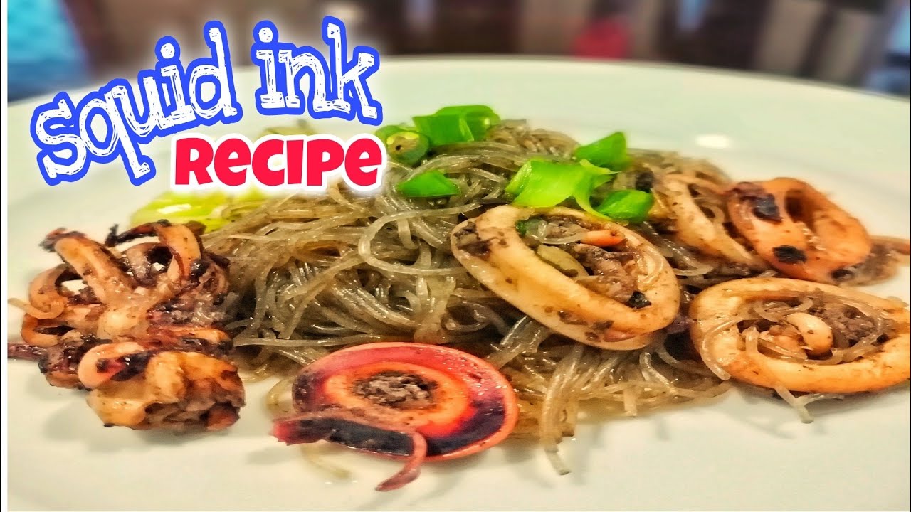 THE BEST SQUID INK NOODLES | PANCIT PUSIT #cooking #noodles # ...